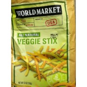 World Market All Natural Veggie Stix: Calories, Nutrition Analysis ...
