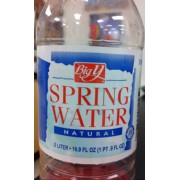Big Y Spring Water: Calories, Nutrition Analysis & More | Fooducate
