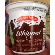 Friendly Farms Yogurt, Whipped, Chocolate Moose: Calories, Nutrition ...