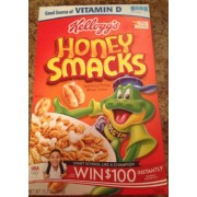 Kellogg's Honey Smacks Sweetened Puffed Wheat Cereal: Calories ...