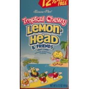 Lemonhead Tropical Chewy Lemon-Head Fruit Candy: Calories, Nutrition ...