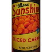 Allens Sunshine Sliced Carrots: Calories, Nutrition Analysis & More ...