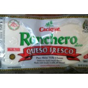 Cacique Ranchero, Queso Fresco Park Skim Milk Cheese: Calories ...