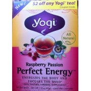 Yogi Raspberry Passion Perfect Energy Tea Supplement: Calories ...