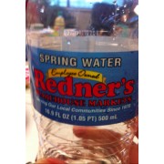 Redner's Spring Water: Calories, Nutrition Analysis & More | Fooducate