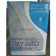 Safeway Dry Milk, Instant Nonfat: Calories, Nutrition Analysis & More ...