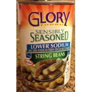 Glory Foods Sensibly Seasoned, Lower Sodium String Beans: Calories ...