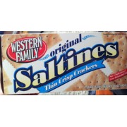 Western Family Original Saltines Thin Crisp Crackers: Calories ...