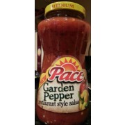 Pace Medium Garden Pepper Restaurant Style Salsa: Calories, Nutrition ...