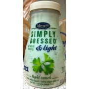 Marzetti Simply Dressed Light Ranch Dressing: Calories, Nutrition ...