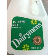 Dairymens 1% Lowfat Milk: Calories, Nutrition Analysis & More | Fooducate