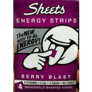 Sheets Brand Berry Blast Energy Strips Supplement: Calories, Nutrition ...