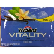 Trident Vitality Zen Green Tea Sugar Free Soft Centre Gum: Calories ...