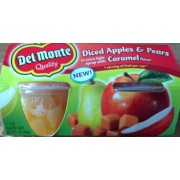 Del Monte Diced Apples & Pears In Extra Light Syrup With Caramel Flavor ...