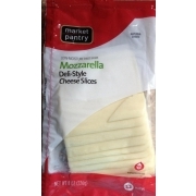 Market Pantry Mozzarella Deli-Style Cheese Slices: Calories, Nutrition ...