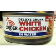 Crider Deluxe Chunk White Chicken In Water: Calories, Nutrition ...