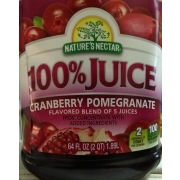 Nature's Nectar 100% Cranberry Pomegranate Juice: Calories, Nutrition ...