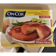 On Cor White Meat, Chicken Parmagiana Patties: Calories, Nutrition ...
