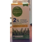 Simple Truth Organic Milk, Reduced Fat: Calories, Nutrition Analysis ...