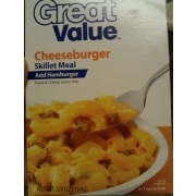 Great Value Cheeseburger Skillet Meal: Calories, Nutrition Analysis ...