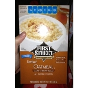 First Street Oatmeal: Calories, Nutrition Analysis & More | Fooducate