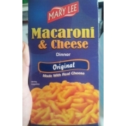Mary Lee Dinner, Macaroni & Cheese, Original: Calories, Nutrition ...