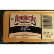 Bongards Creameries Sharp Cheddar Cheese: Calories, Nutrition Analysis ...