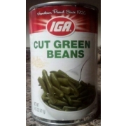 IGA Cut Green Beans: Calories, Nutrition Analysis & More | Fooducate
