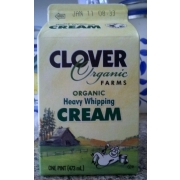Clover Farms Organic Heavy Whipping Cream: Calories, Nutrition Analysis ...