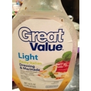 Great Value Light Zesty Italian Dressing & Marinade: Calories ...