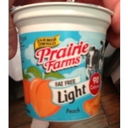 Prairie Farms Yogurt, Light, Non-fat, Peach: Calories, Nutrition ...