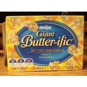 Meijer Popcorn, Butter: Calories, Nutrition Analysis & More | Fooducate
