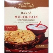 Meijer Naturals Baked Multigrain Crackers: Calories, Nutrition Analysis ...