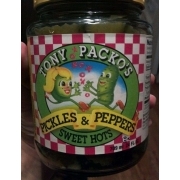 Tony Packo's Pickles & Peppers, Sweet Hots: Calories, Nutrition ...
