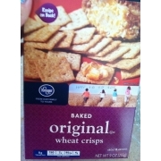 Kroger Snack Crackers, Wheat Crisps, Baked, Original: Calories ...
