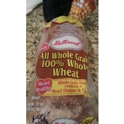 Butternut Bread, 100% Whole Wheat: Calories, Nutrition Analysis & More ...