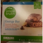 Simple Truth Energy Bar, Peanut Butter Chocolate Chip: Calories ...