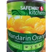 Safeway Whole Peeled Mandarin Orange Segments In Light Syrup: Calories ...