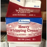 Albertsons Heavy Whopping Cream: Calories, Nutrition Analysis & More ...