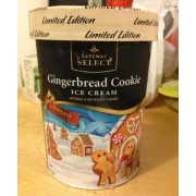 Safeway Select Ice Cream, Gingerbread Cookie: Calories, Nutrition ...