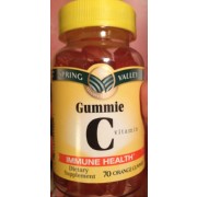 Spring Valley Orange Gummie Immune Health Dietary supplement: Calories ...