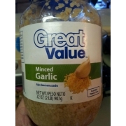 Great Value Minced Garlic: Calories, Nutrition Analysis & More | Fooducate