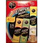 4C Energy Rush: Calories, Nutrition Analysis & More | Fooducate