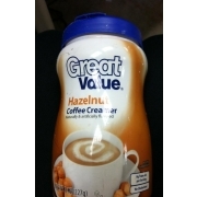 Great Value Coffee Creamer, Hazelnut: Calories, Nutrition Analysis ...