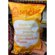 Lesser Evil White Cheddar Krinkle Sticks: Calories, Nutrition Analysis ...