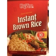 HyVee Instant Brown Rice: Calories, Nutrition Analysis & More | Fooducate