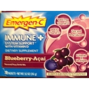 Emergen-C Immune +, Blueberry Acai: Calories, Nutrition Analysis & More ...