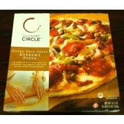 Culinary Circle Ultra Thin Crust Supreme Pizza: Calories, Nutrition ...