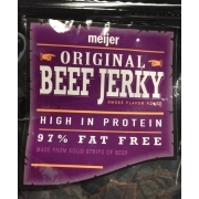 Meijer Beef Jerky, Original: Calories, Nutrition Analysis & More ...