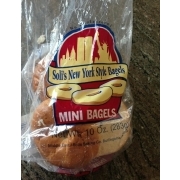 Soli's Mini Bagels: Calories, Nutrition Analysis & More | Fooducate